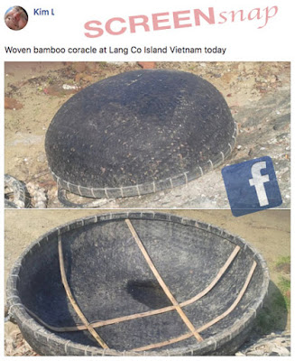 WILLOWWEAVERS TASMANIA: Wicker Coracle on Lang Co Island!