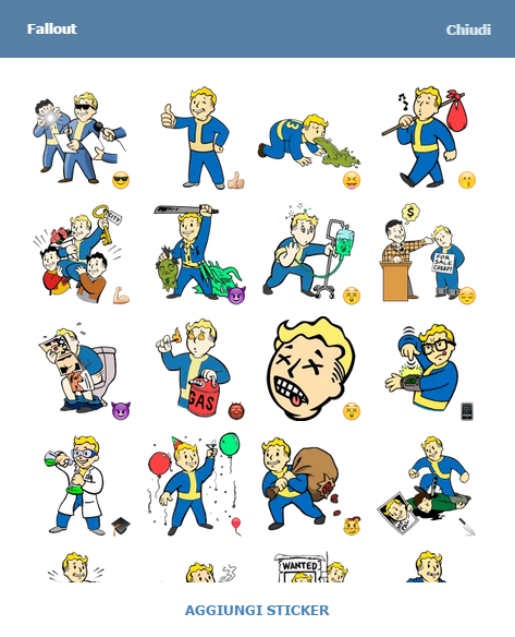 Telegram Stickers: Pip Boy Stickers (from Fallout)