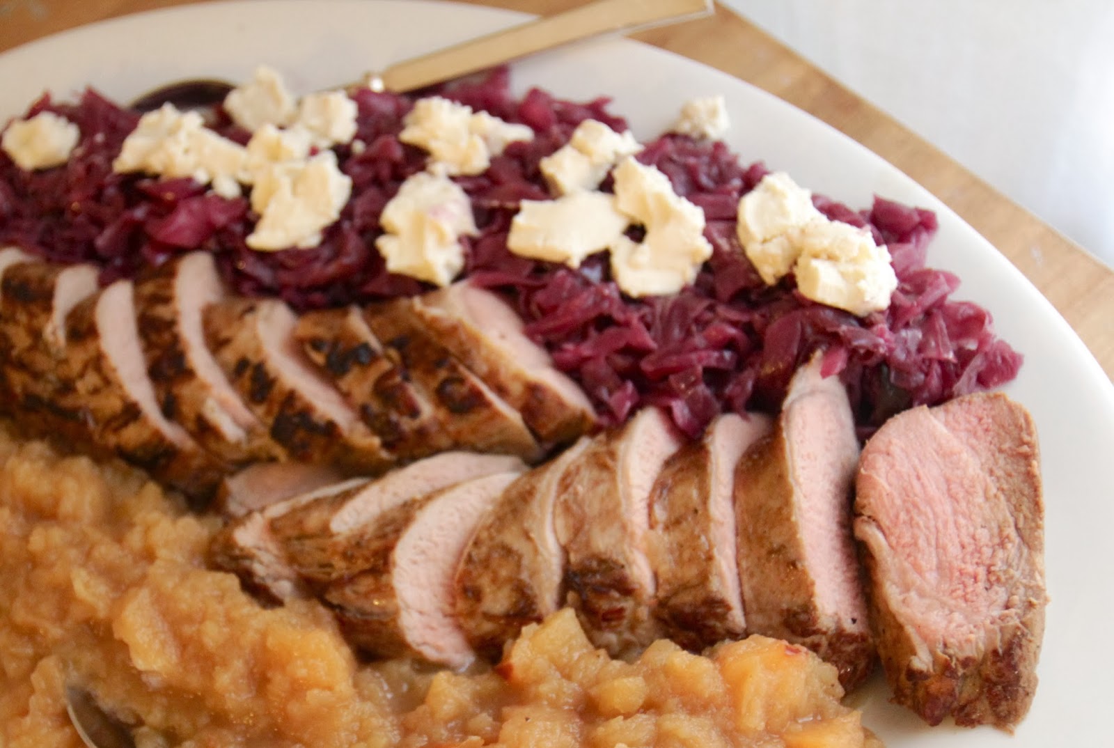 Braised Crimson Cabbage Alongside Caprine Animal Cheese - Cafe Delites