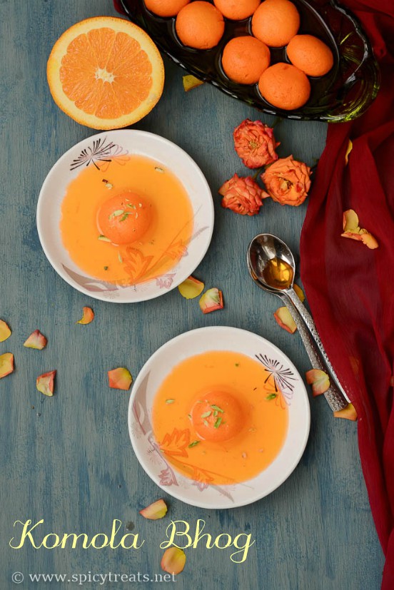 Spicy Treats: Komola Bhog Recipe | Orange Rasgulla Recipe | Orange ...