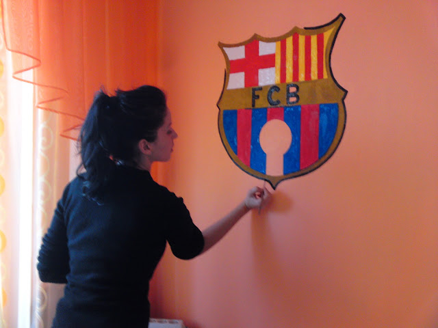 Picturi pe pereti: Pictura pe perete-"Stema FC. Barcelona"