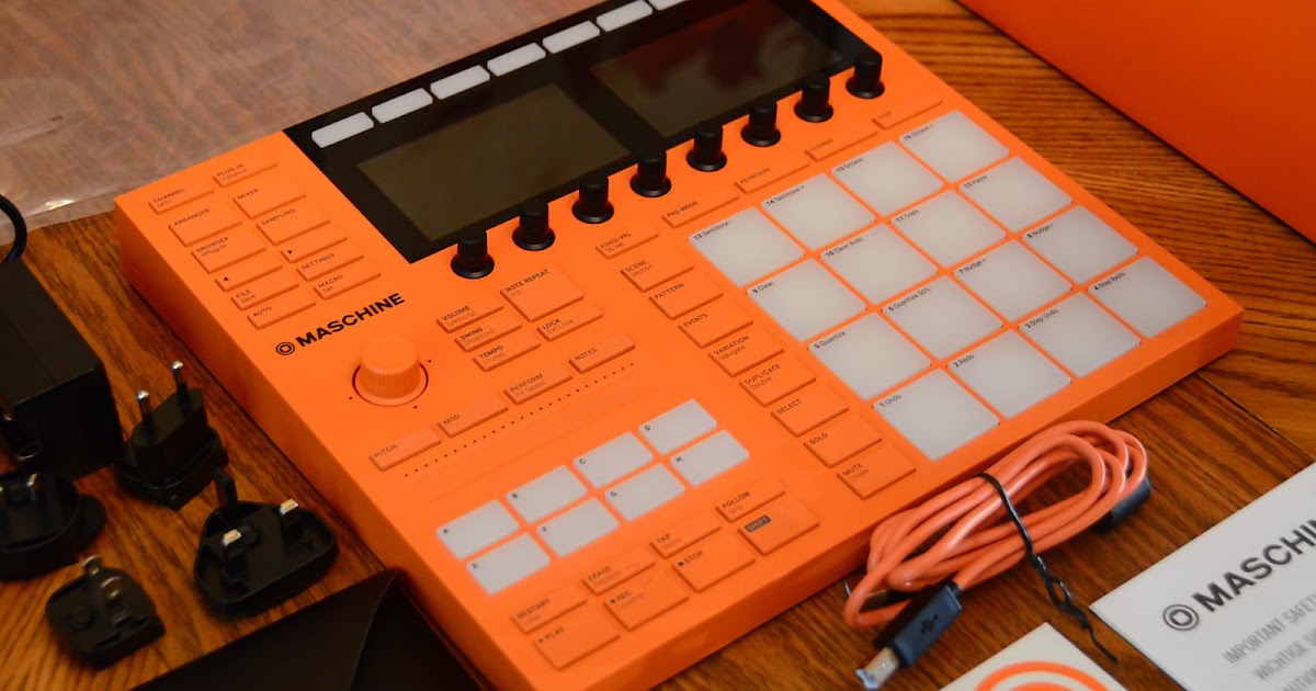 MATRIXSYNTH: Ltd Edition Flame Orange Native Instruments Maschine MkIII