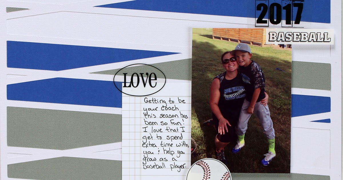 SRM Stickers: Summer Baseball Layout by Samantha