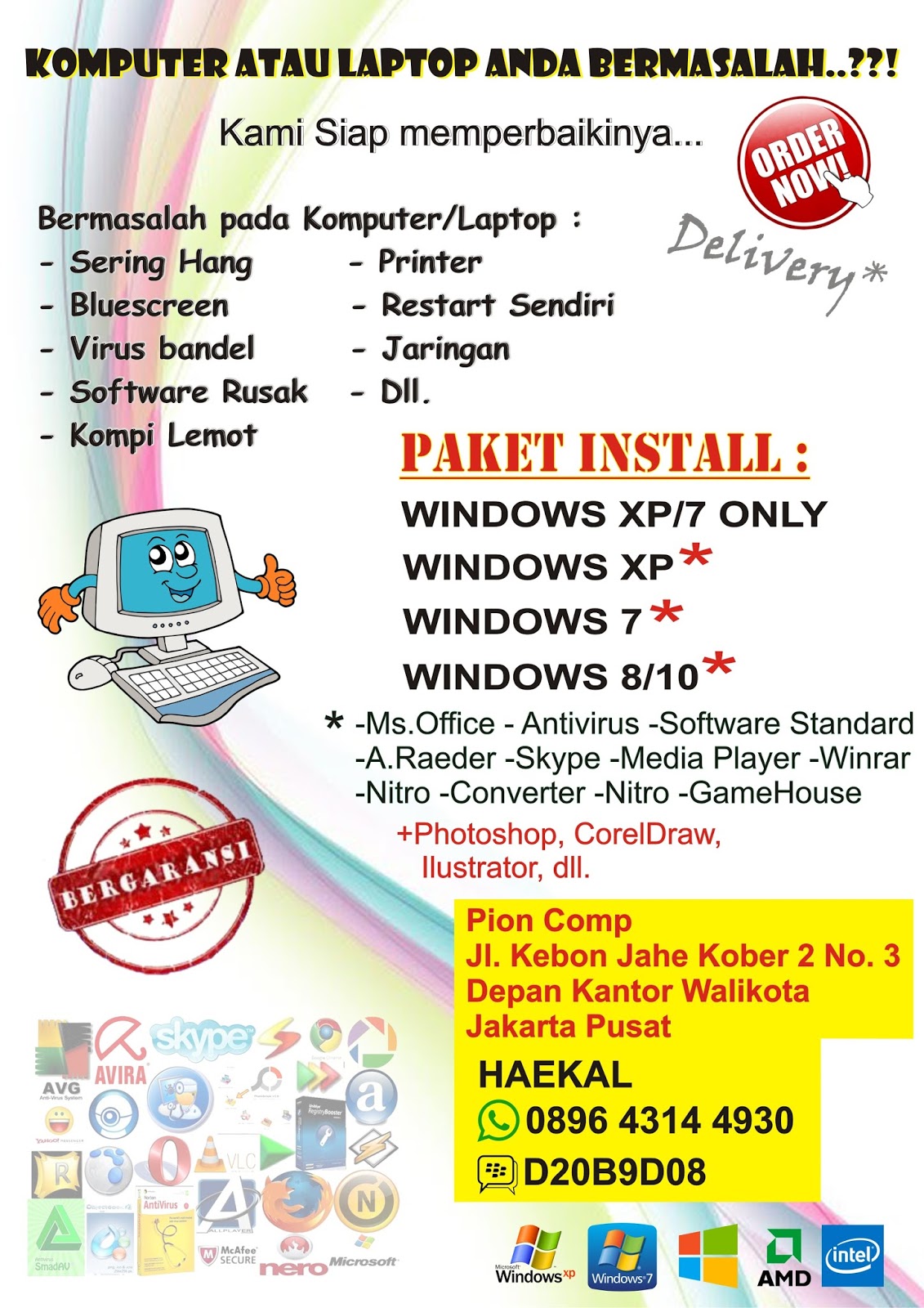 JASA INSTALL ULANG WINDOWS & SERVICE KOMPUTER: Mei 2017
