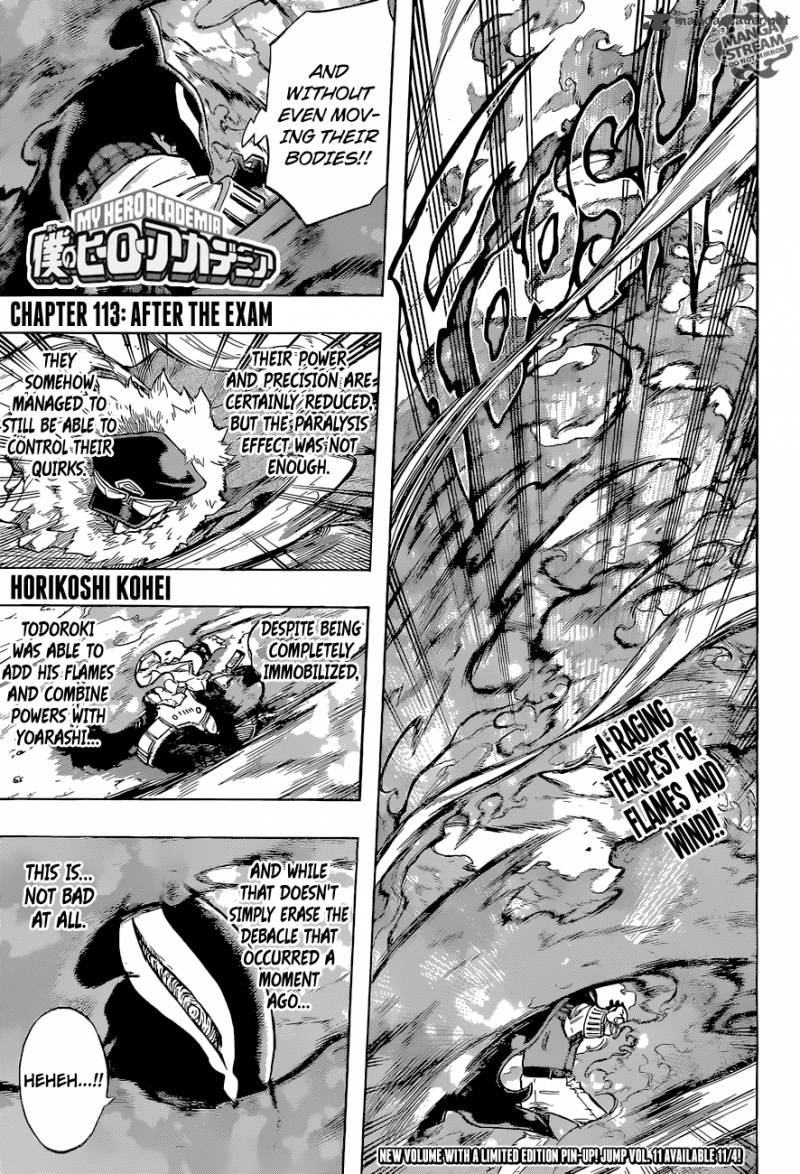My Hero Academia Chapter 113 | One punch man manga