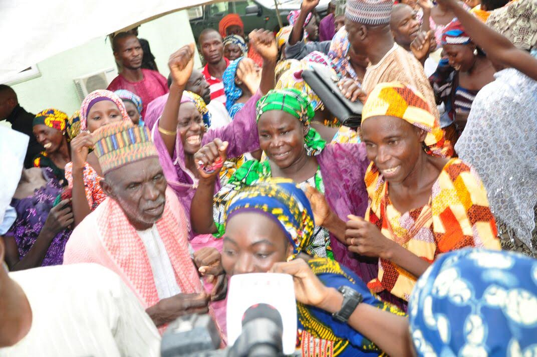 More photos: 21 released Chibok schoolgirls reunite with their parents