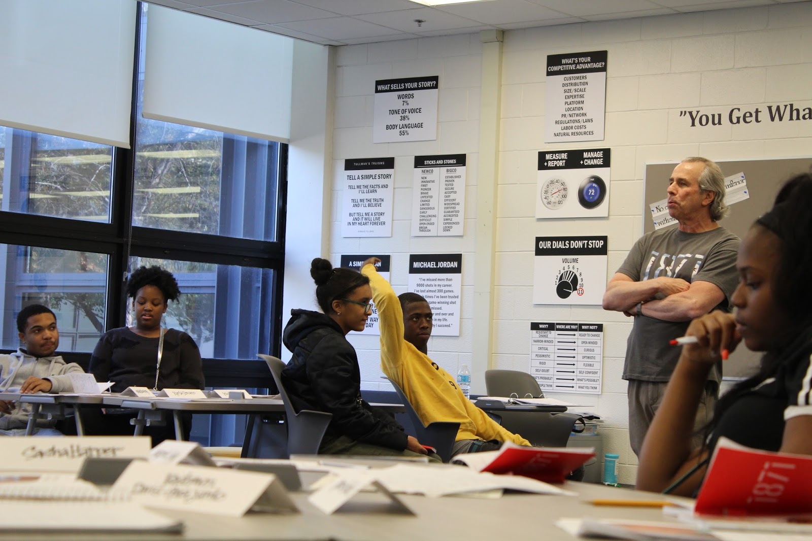 Hindsight : Class Two at DYETT High School with the Eagle Entrepreneurs