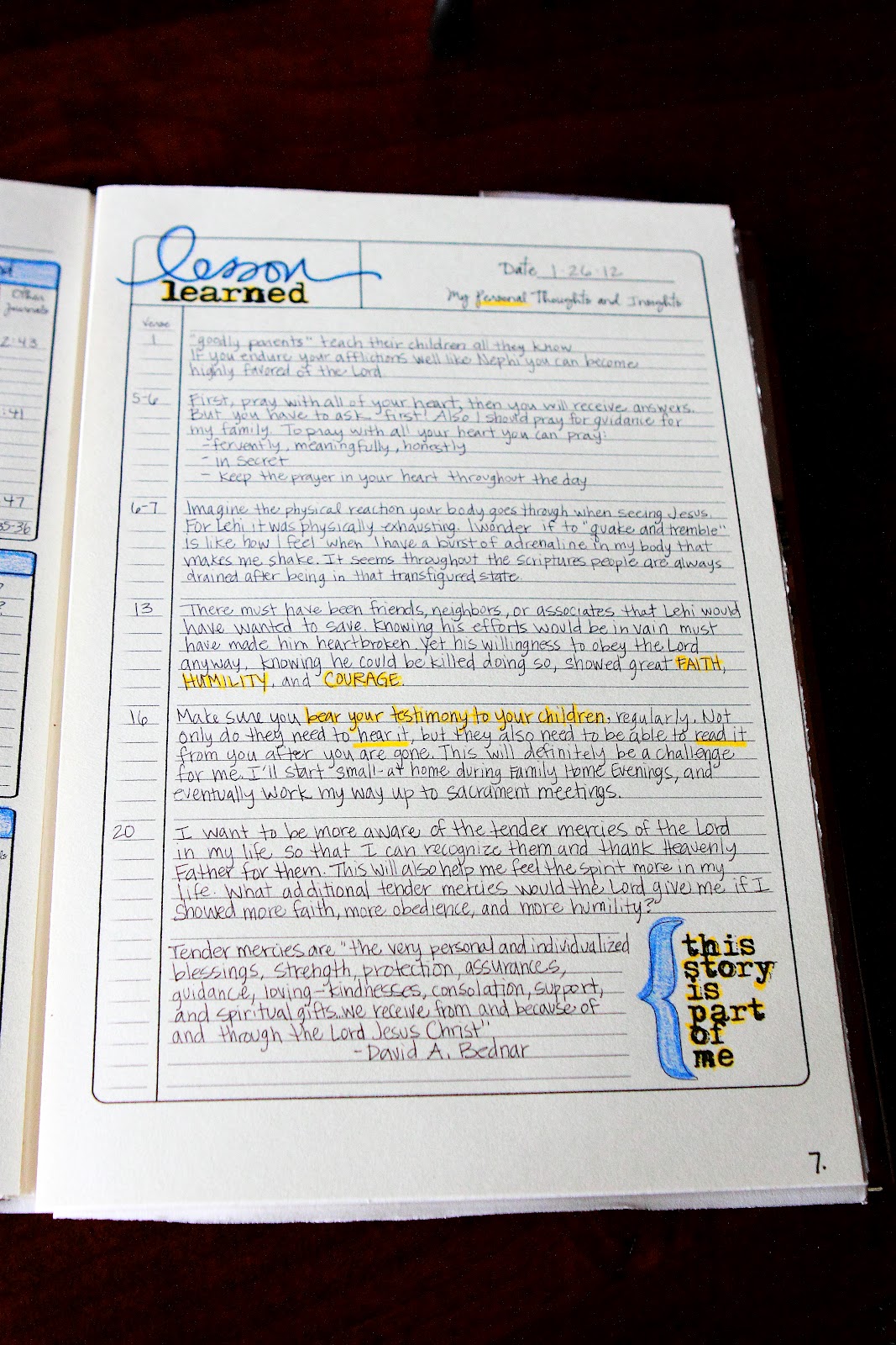 One of a Kind: Scripture Journal Tutorial: Part 2- Studying By Chapters