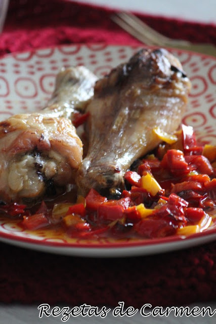 Pollo con pimientos