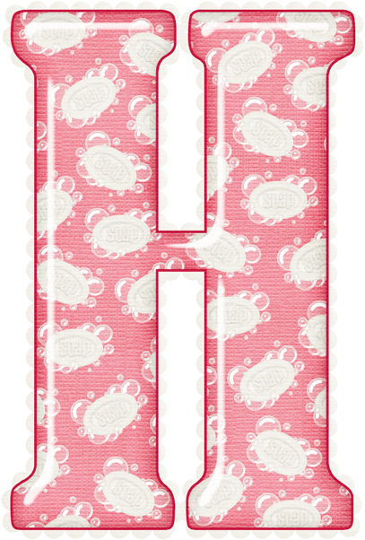 Abecedario Rosa con Burbujas. Pink Alphabet with Bubbles. - Oh my ...