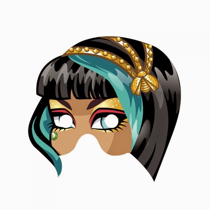 Monster High Free Printable Masks. - Oh My Fiesta! in english