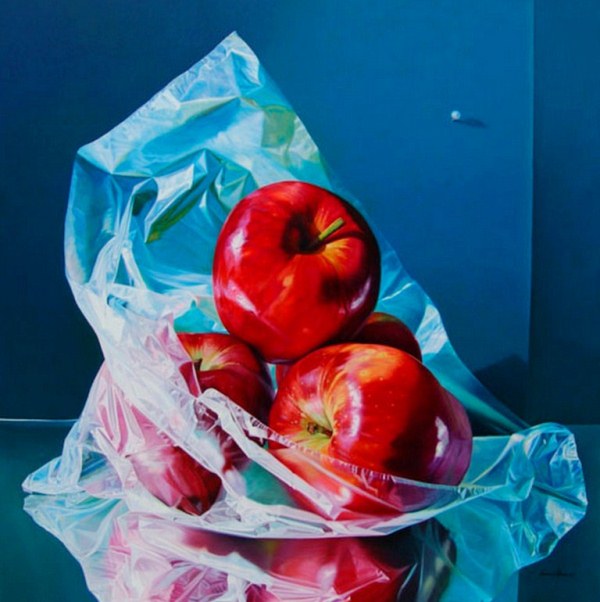 El arte es su máxima expresión : Bonitas pinturas: Bodegones con manzanas
