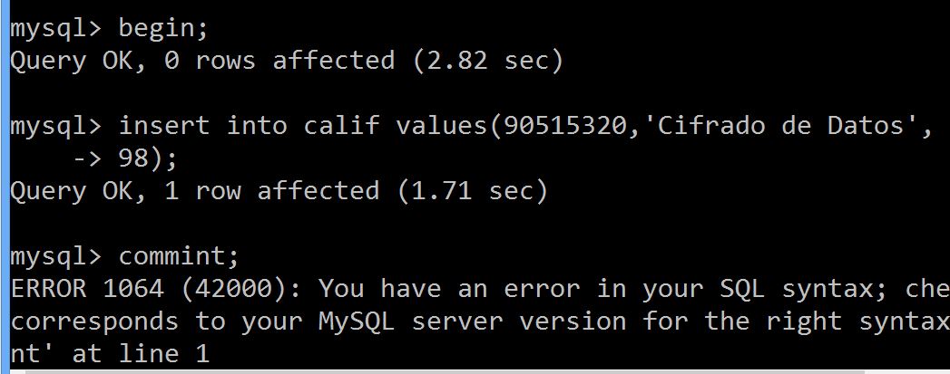 Yolys Blog Pasos En Mysql Rollbackcommitbegin