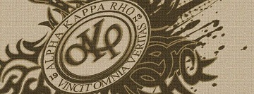 alpha kappa rho: ALPHA KAPPA RHO ''History''