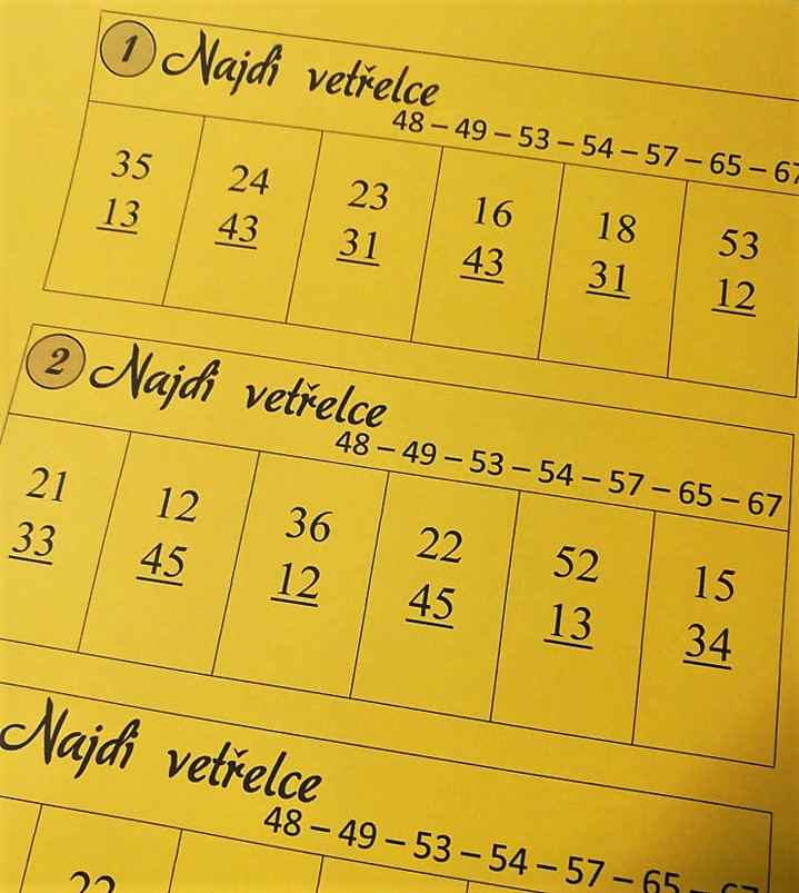 Školní hrátky: Pády podstatných jmen + písemné sčítání