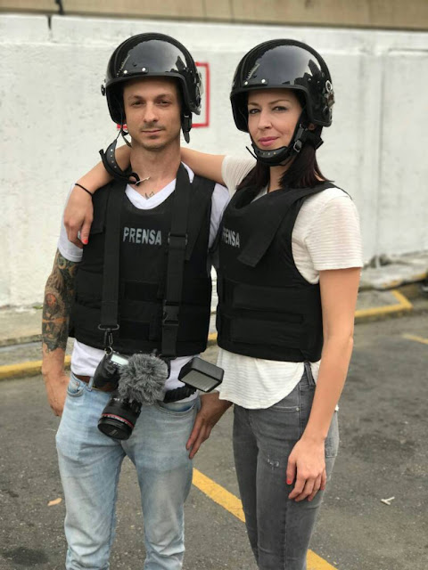 A toda la resistencia, reporteros norteamericanos de Telesur ...