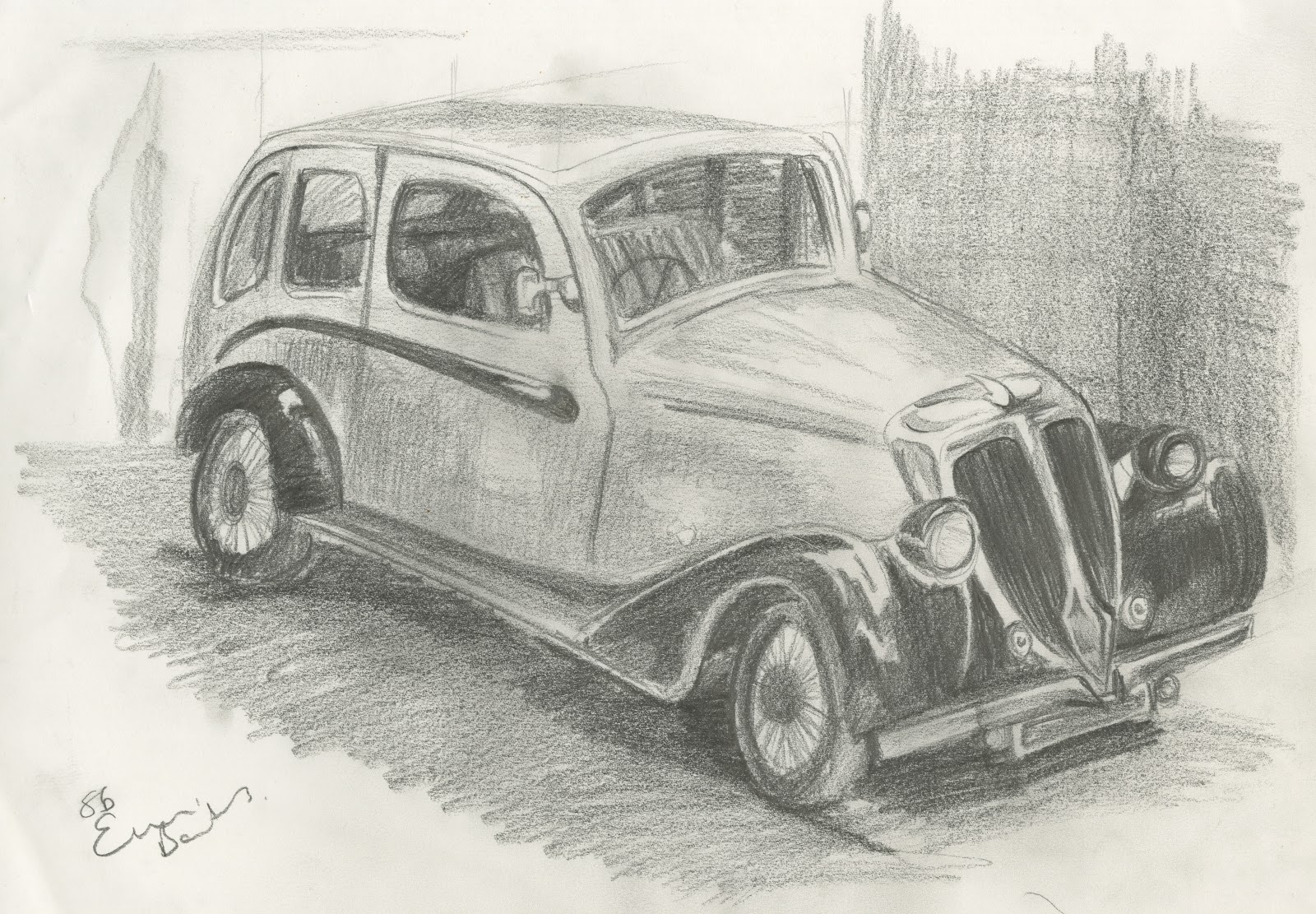Advanced Observational Drawing Blog: Still Life - Vehicle