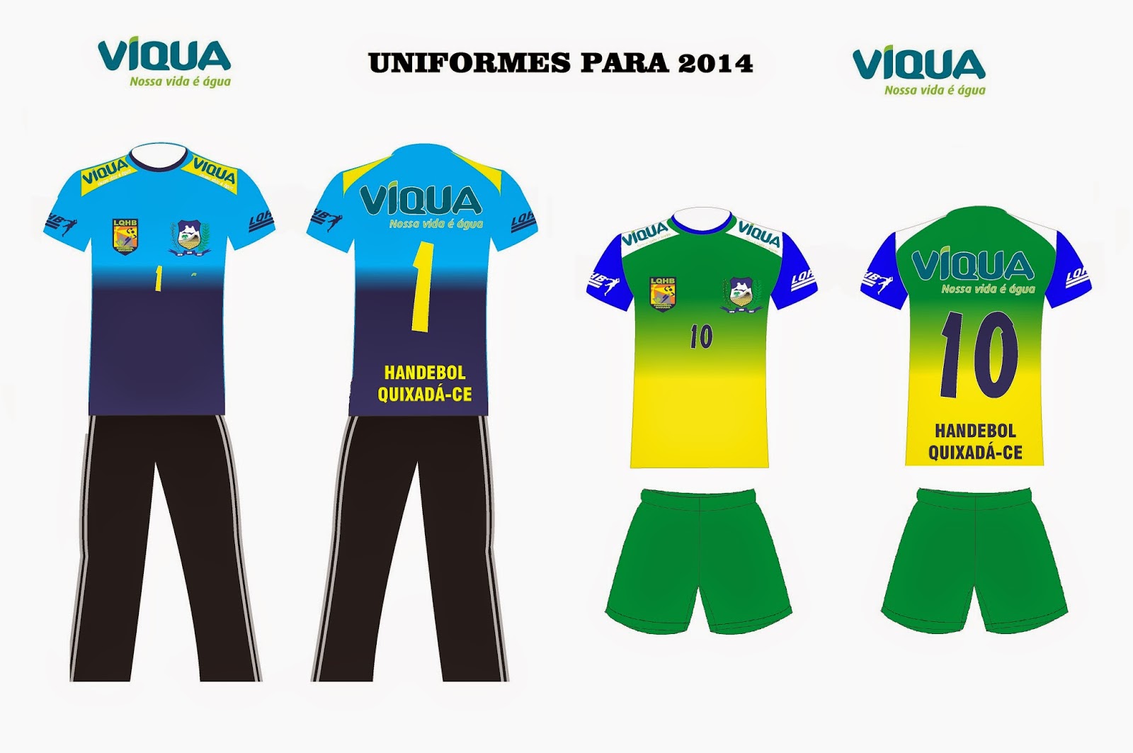 Liga Quixadaense de Handebol: Uniformes para 2014