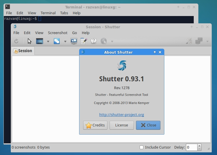 Shutter: Excelente para capturar pantalla en linux