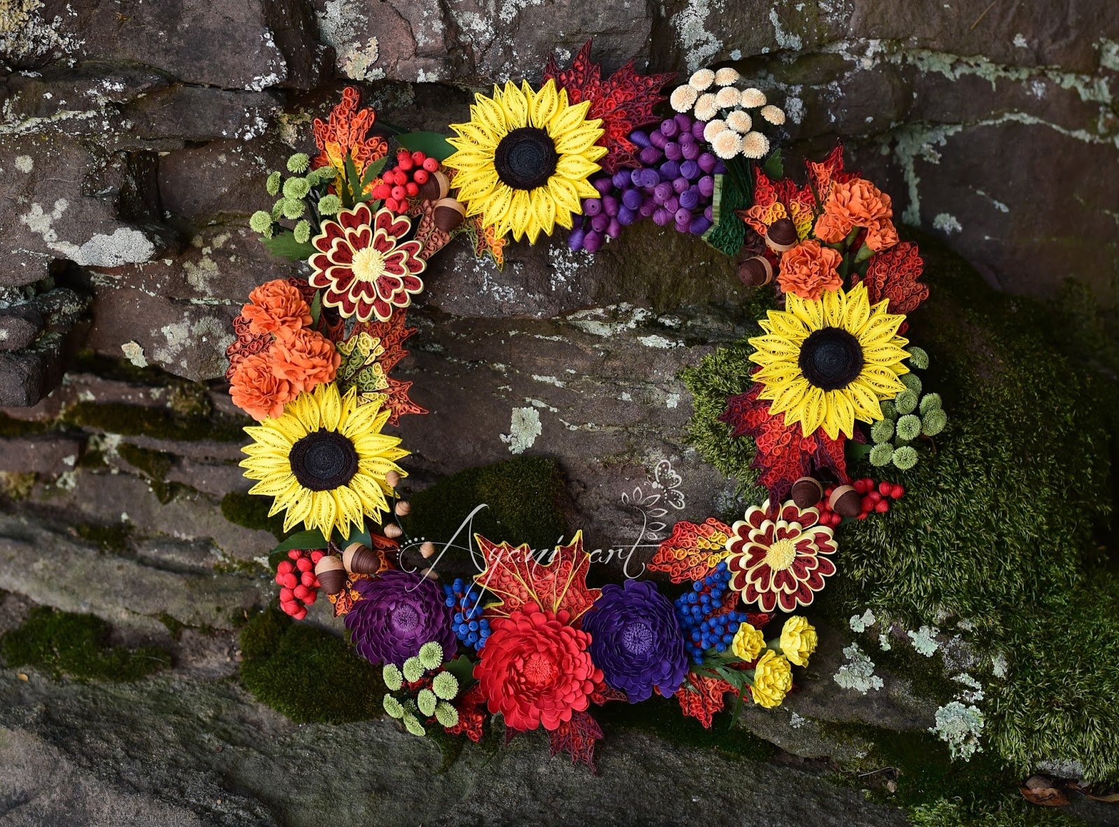 Ayani art: Quilling Fall Wreath