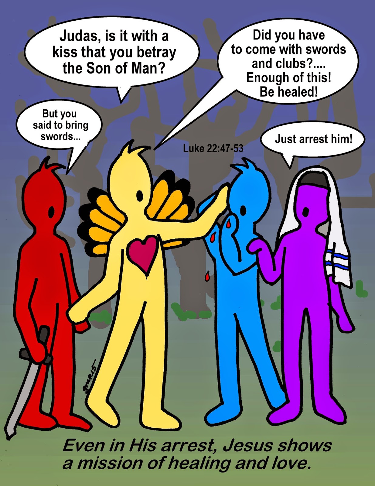 Scribbles, Scriptures, and the Spirit: GOSPEL OF LUKE: Chapter 22