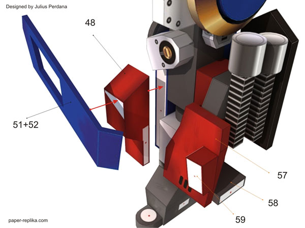 Transformers Papercraft La cabeza de Optimus Prime - Transformers Matrix