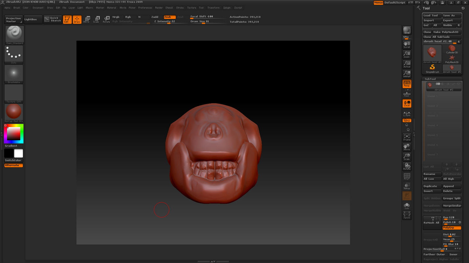 Z-Brush Project!: ZBrush begins..