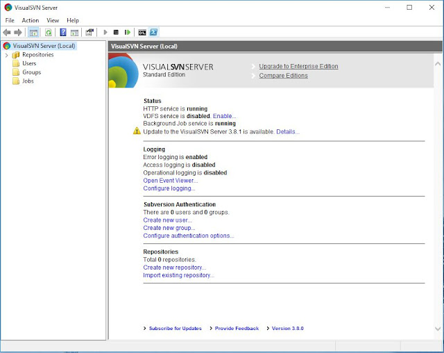 SVN Server Repository Configuration - BunksAllowed