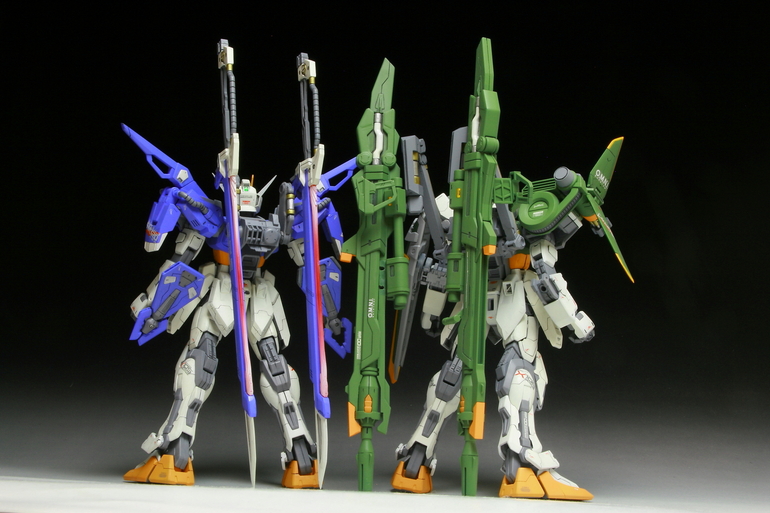 GUNDAM GUY: MG 1/100 Strike Gundam Double Launcher & Double Sword ...