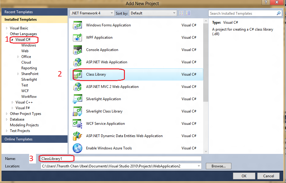 How To Create A Class Library Into Project In Aspnet Ah Bees Tips C Ms Sql Server