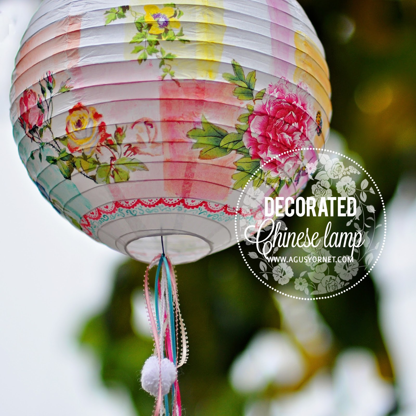 Lampara China Decorada/ Decorated Chinese Lamp | Agus Yornet Blog