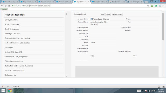 Create Visualforce Page Using Standard Controller And Extensions In