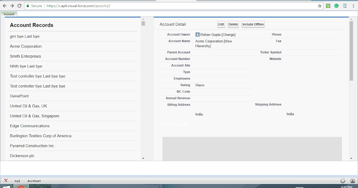 Create Visualforce Page Using Standard Controller And Extensions In