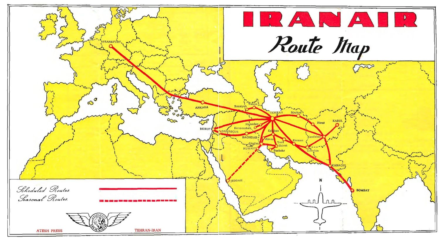 Airline memorabilia: Iran Air (1958)