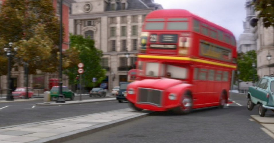 Dan the Pixar Fan: Cars 2: Double Decker Bus