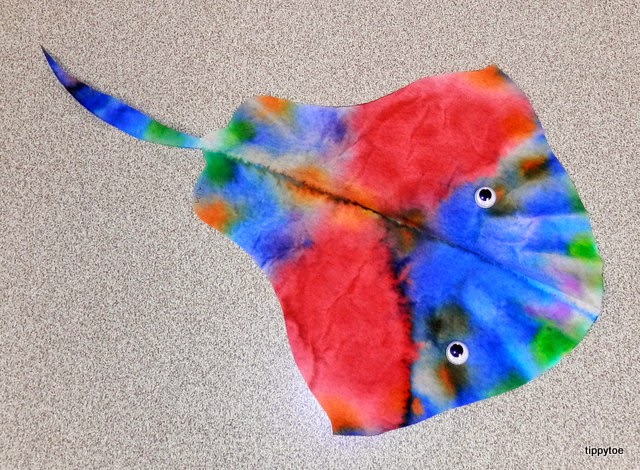 Tippytoe Crafts: Coffee Filter Stingray