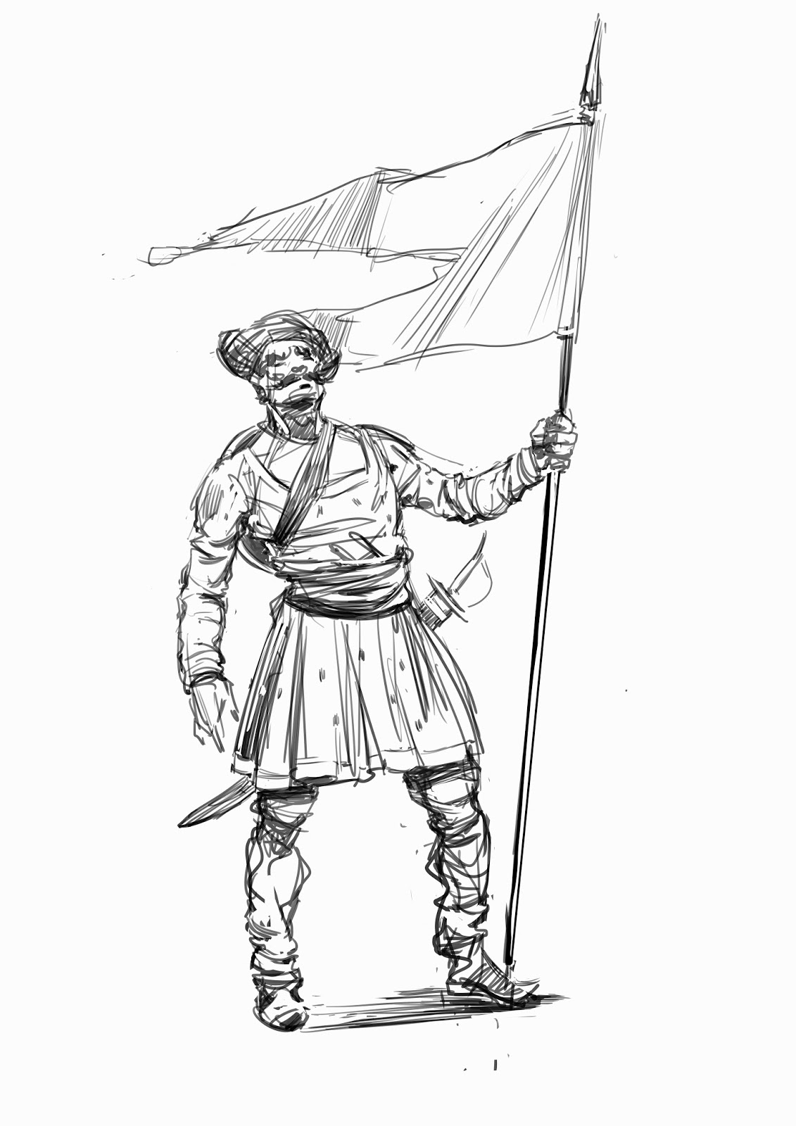 art by laxman dhame: Maratha