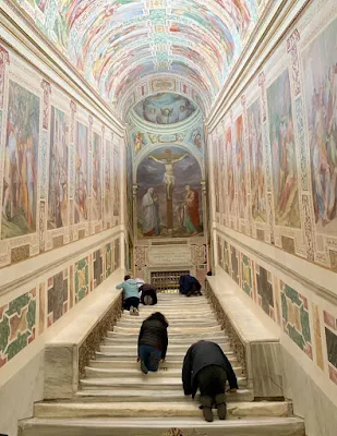 New Liturgical Movement: The Holy Stairs Unveiled in Rome
