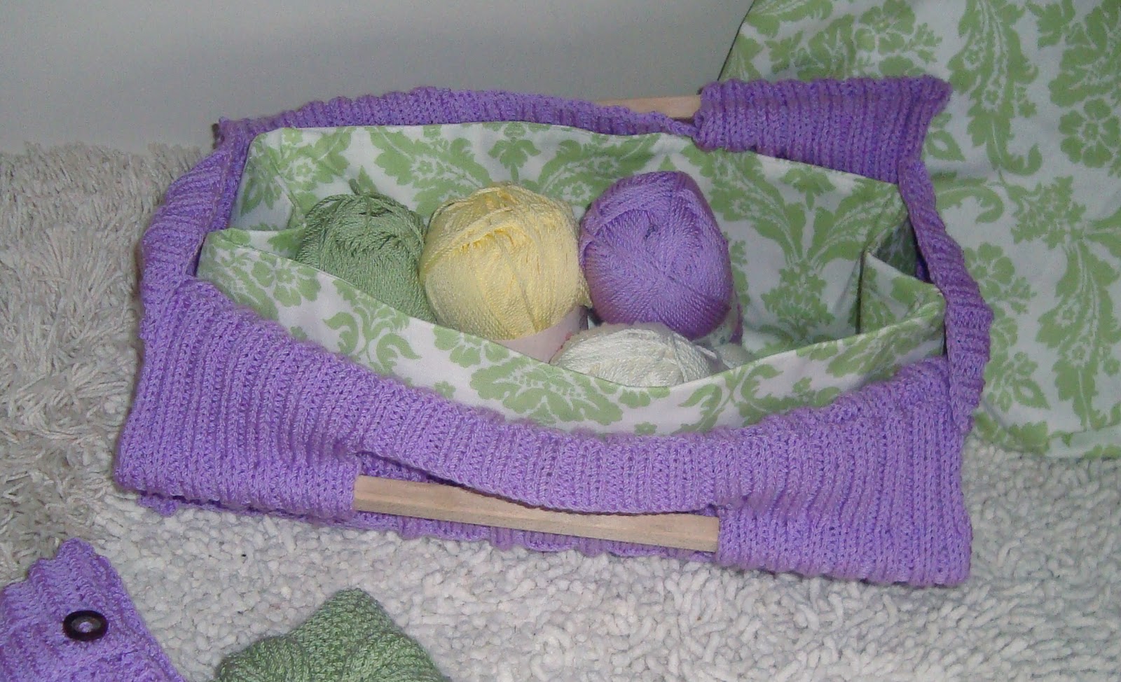 Knitting Yarn And Project Bag