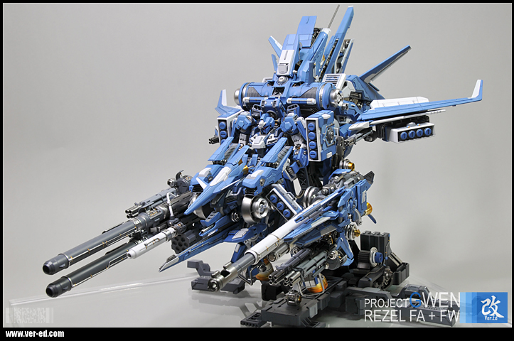 GUNDAM GUY: Project Gwen Ver.Ed 1/144 ReZEL FA+FW - By Ver.Ed