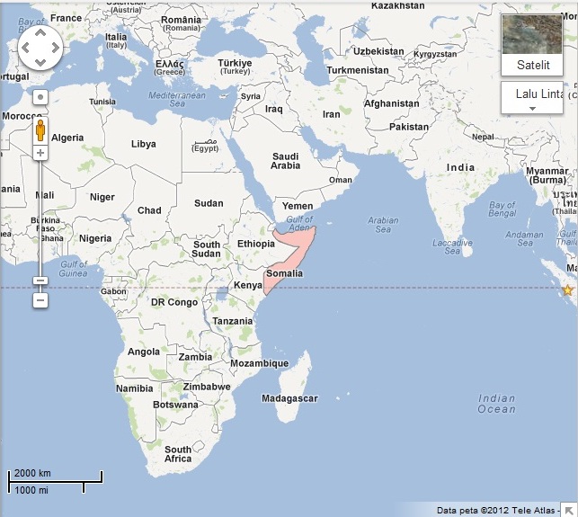 Map Of Somalia Africa