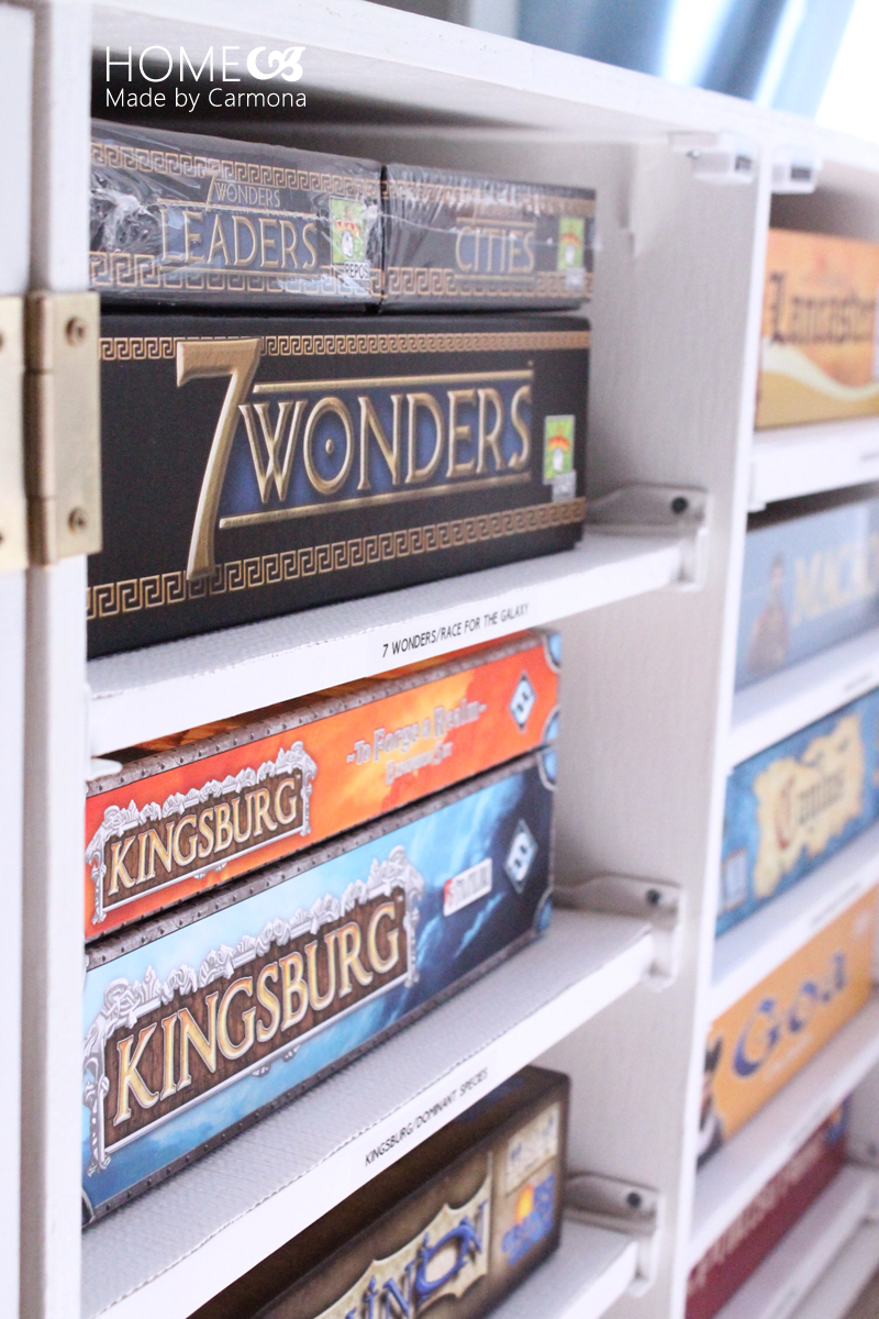 DIY Board Game Storage Unit | Home Made by Carmona