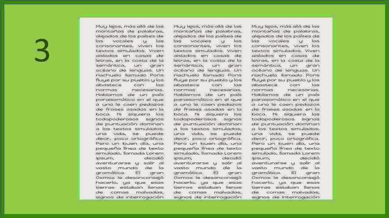 Código para escribir en tres columnas o más - La Red Te Ayudara