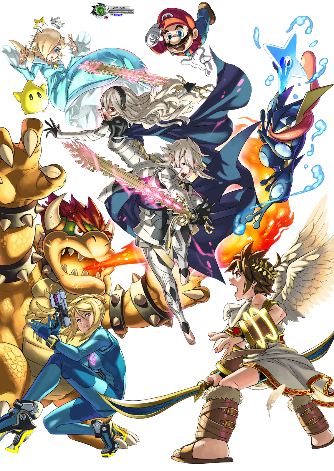 Super Smash Bross:Corris Vs Nintendo Characters AW Battle Render | ORS ...