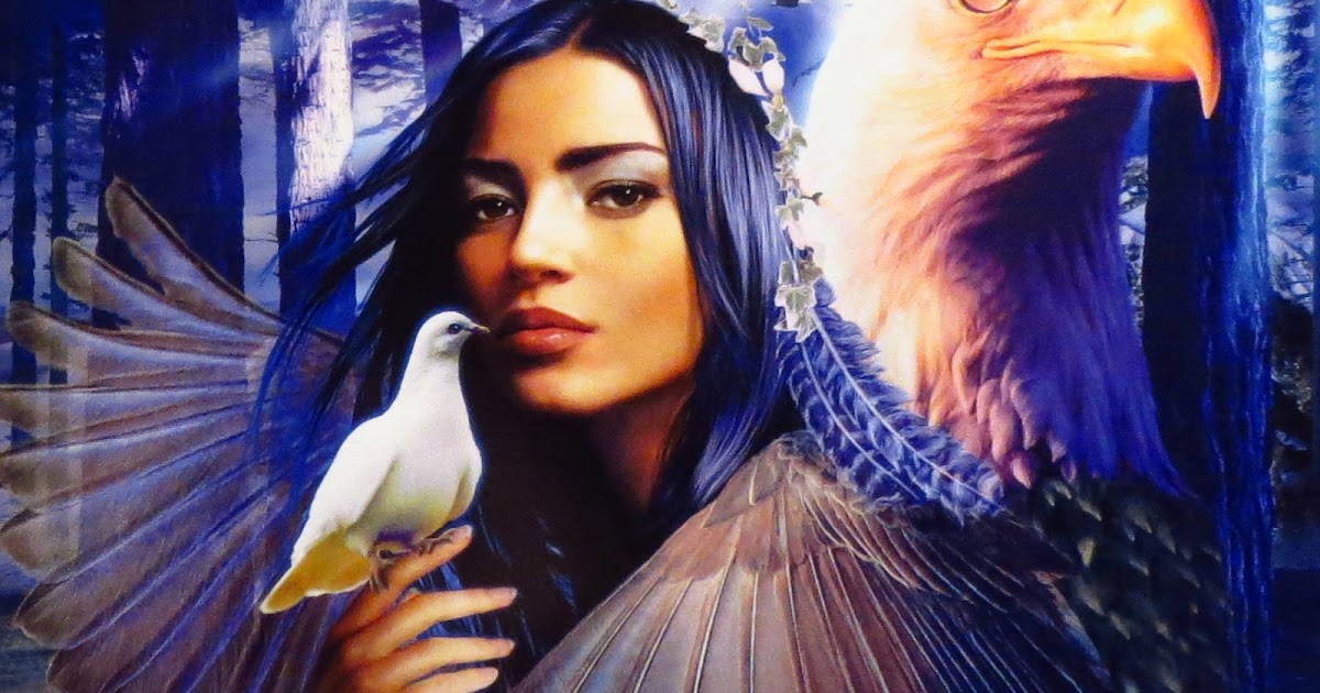 Stories and Poems on Postcards Project: Eagle and Dove by Miss Sassi Fras