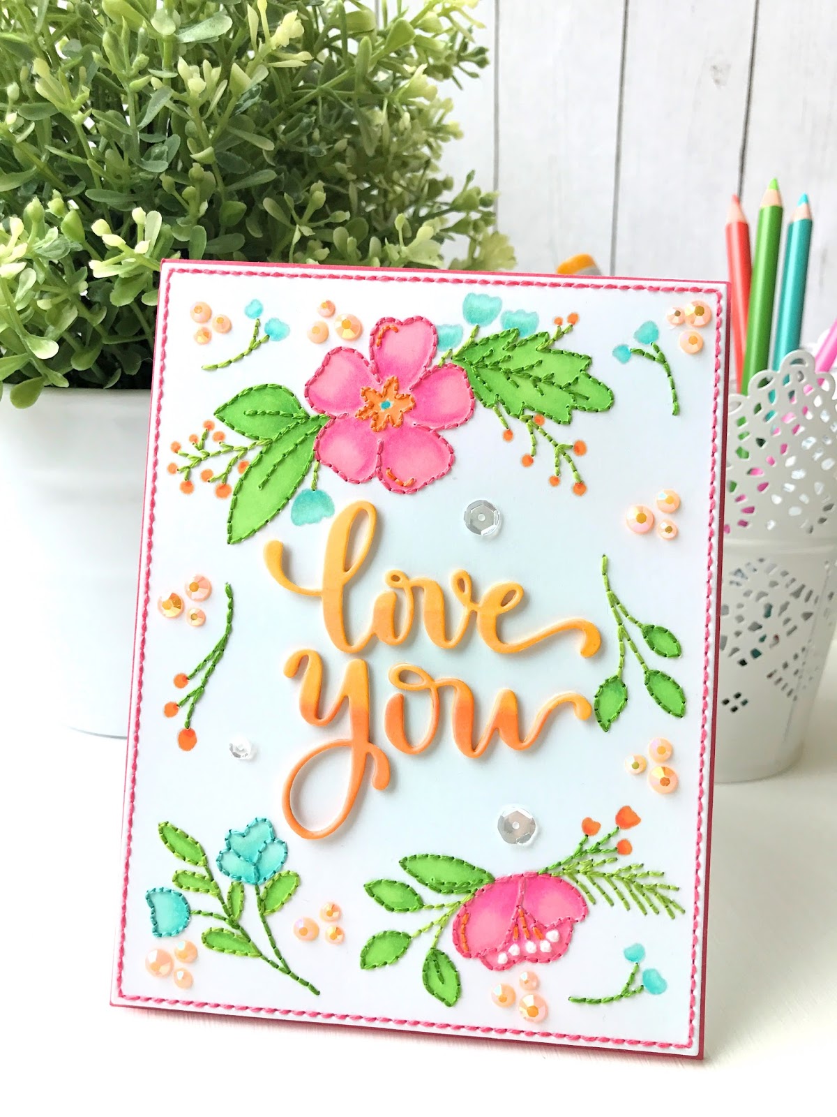 Stitching Your Stamps: Neat and Tangled Friendly Florals | stitches in ...