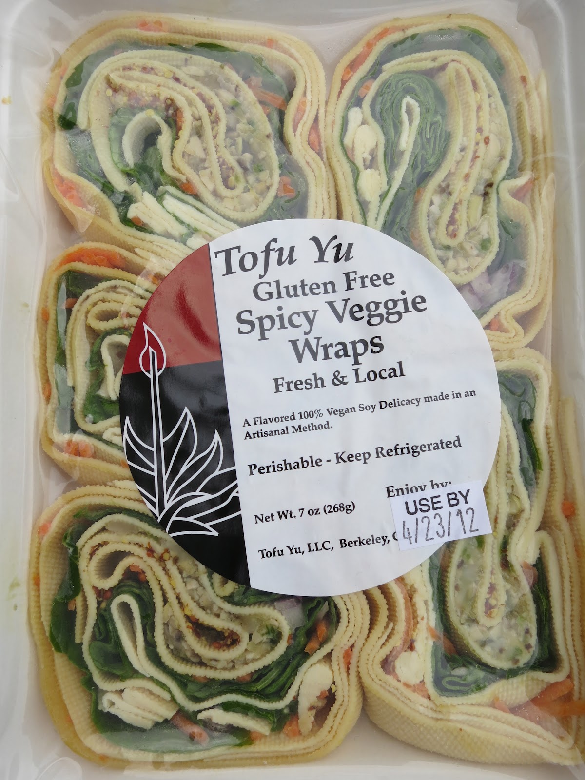 The Veracious Vegan: Tofu Yu - Spicy Veggie Wraps