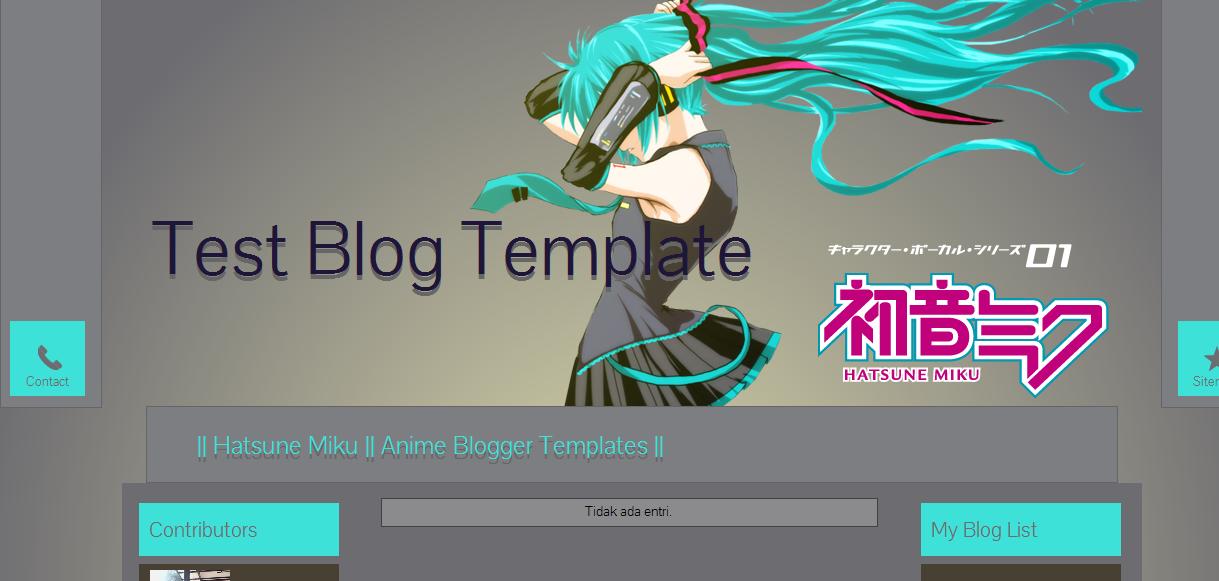 Template Anime Hatsune Miku | Hanz