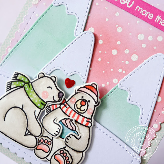 Sunny Studio: Playful Polar Bears Winter Themed Everyday Cards with Lexa