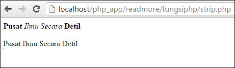 Memahami Kegunaaan Fungsi strip_tags Pada PHP